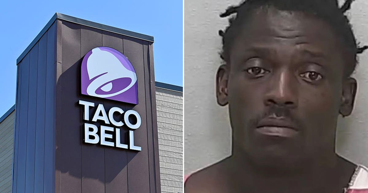 Shirtless Florida man who jumped through Taco Bell window, robbed it ...