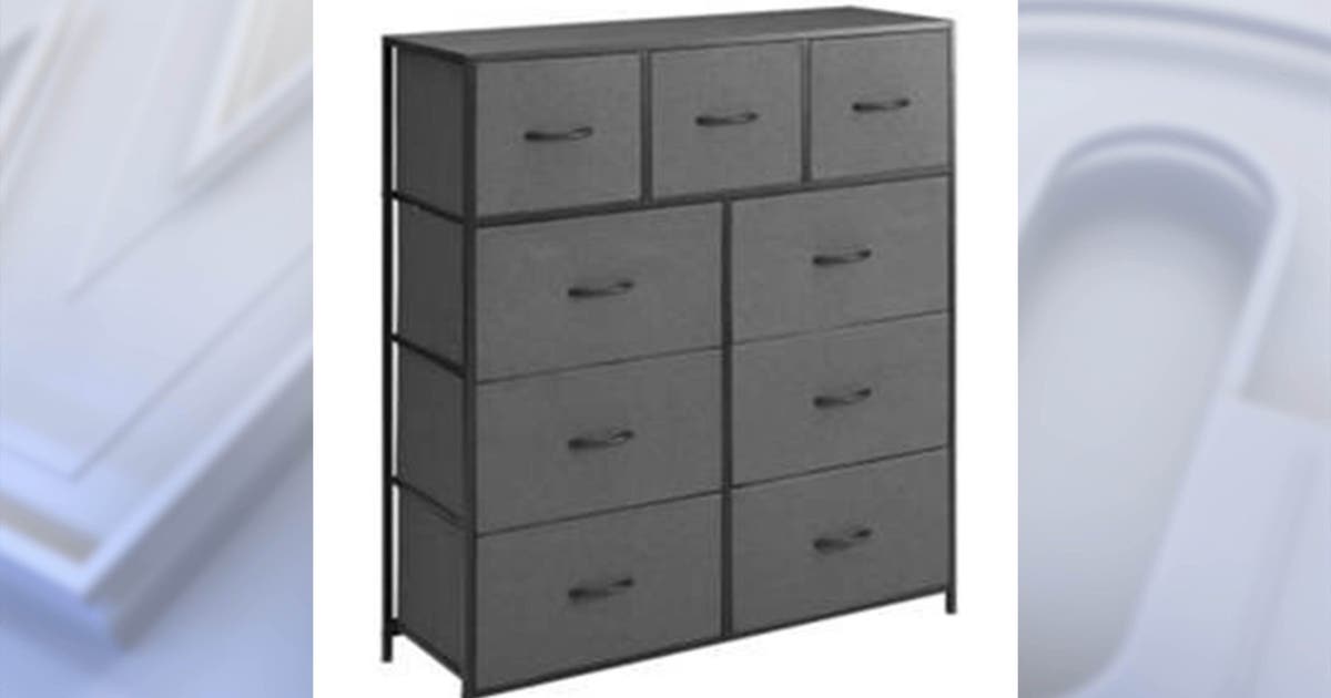 Fabric dresser sold at Walmart recalled over possible tip-over hazard ...