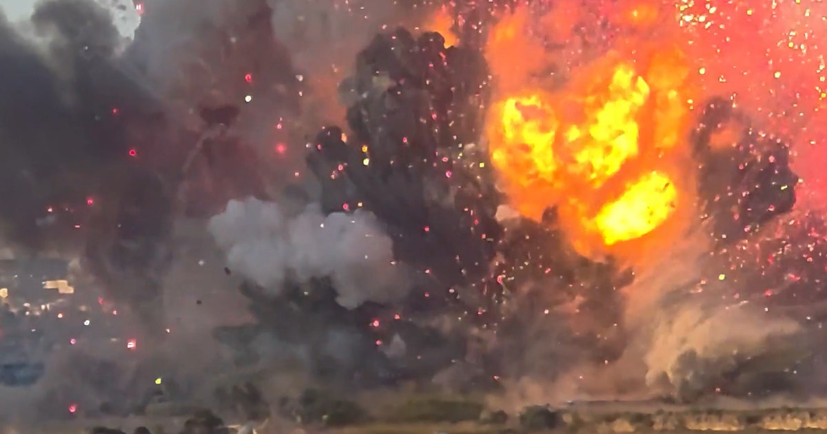 Watch: Dramatic video shows massive explosion at fireworks factory ...