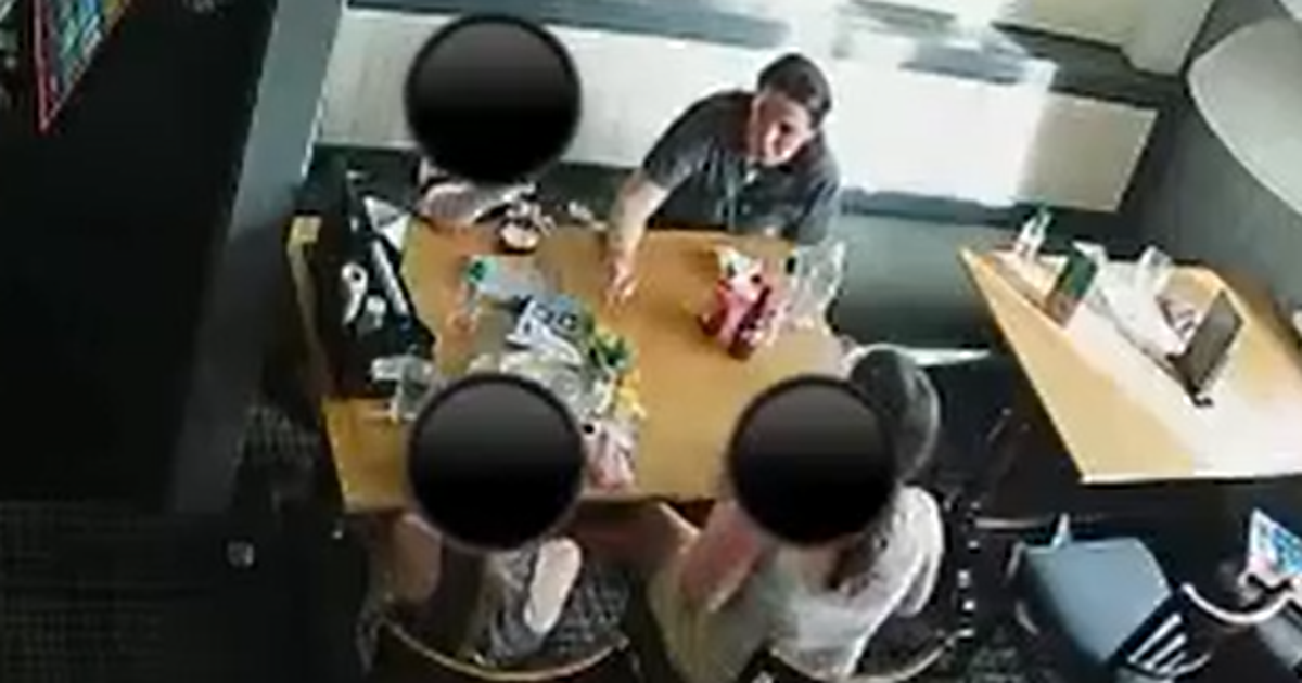 Customer caught on camera putting hair in food before complaining ...