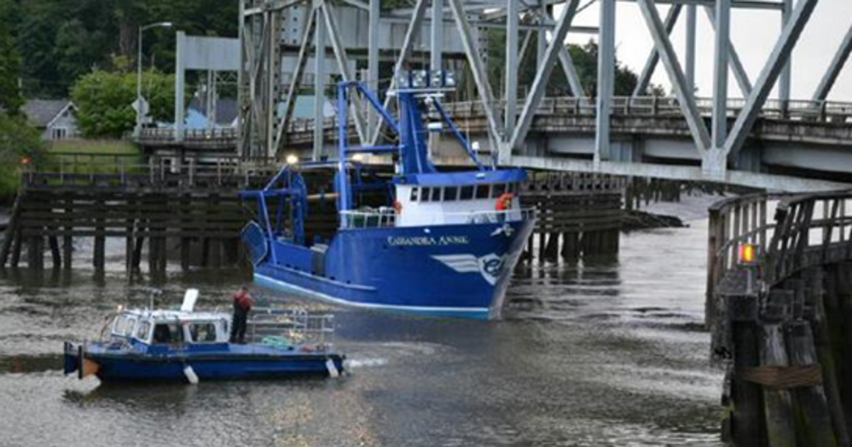 Oops! Boat breaks free, gets stuck on bridge | FOX 13 Seattle