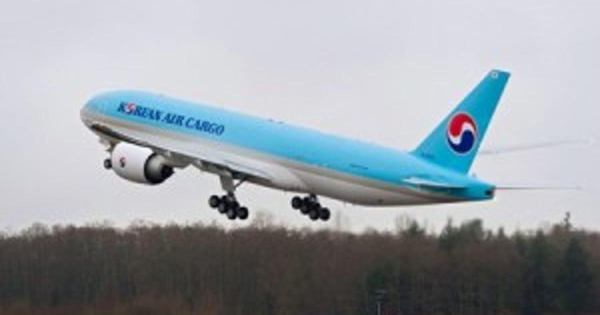 Boeing delivers first 777 built with faster production rate | FOX 13 ...