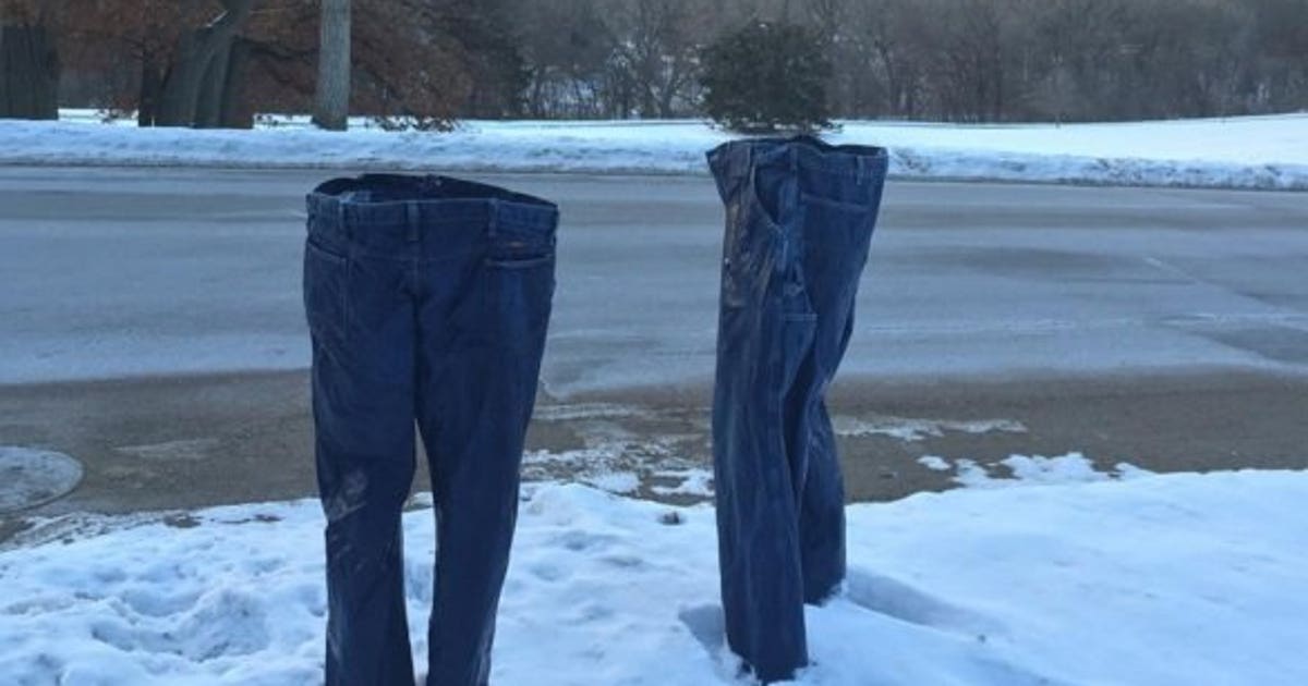 It's so cold in Minnesota, you can FREEZE your pants in place! (PHOTOS ...