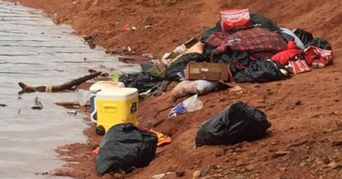 Photos show wreckage of Oregon frat's massive party at Lake Shasta ...
