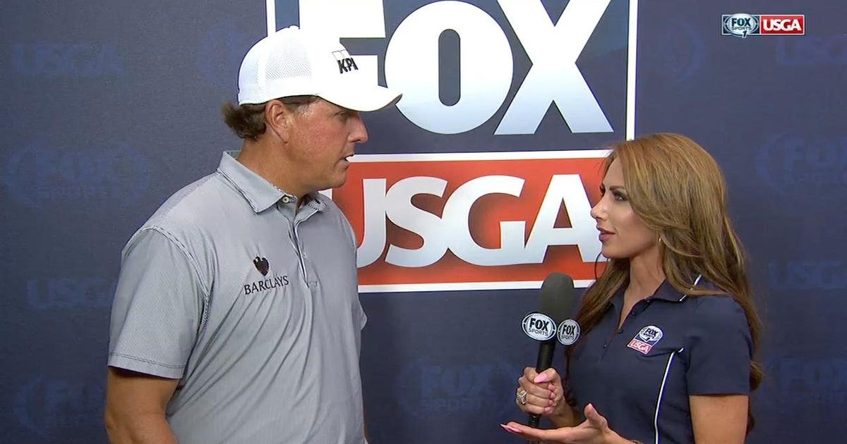 Phil Mickelson pleased with first round performance at U.S. Open (VIDEO ...