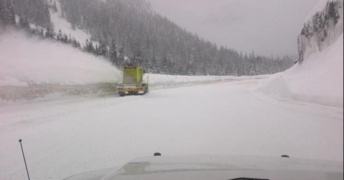 Again? Heavy snow, downed trees close I-90 | FOX 13 Seattle