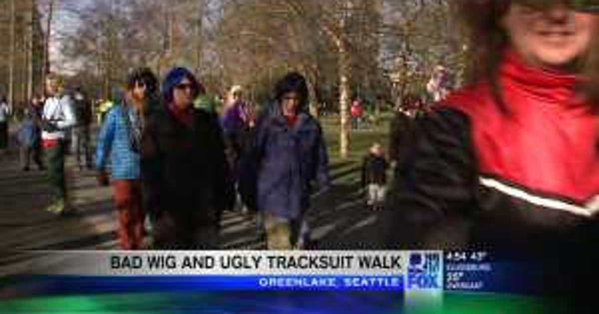 Seattle's 'Bad Wig & Ugly Tracksuit Walk' marks new year | FOX 13 Seattle
