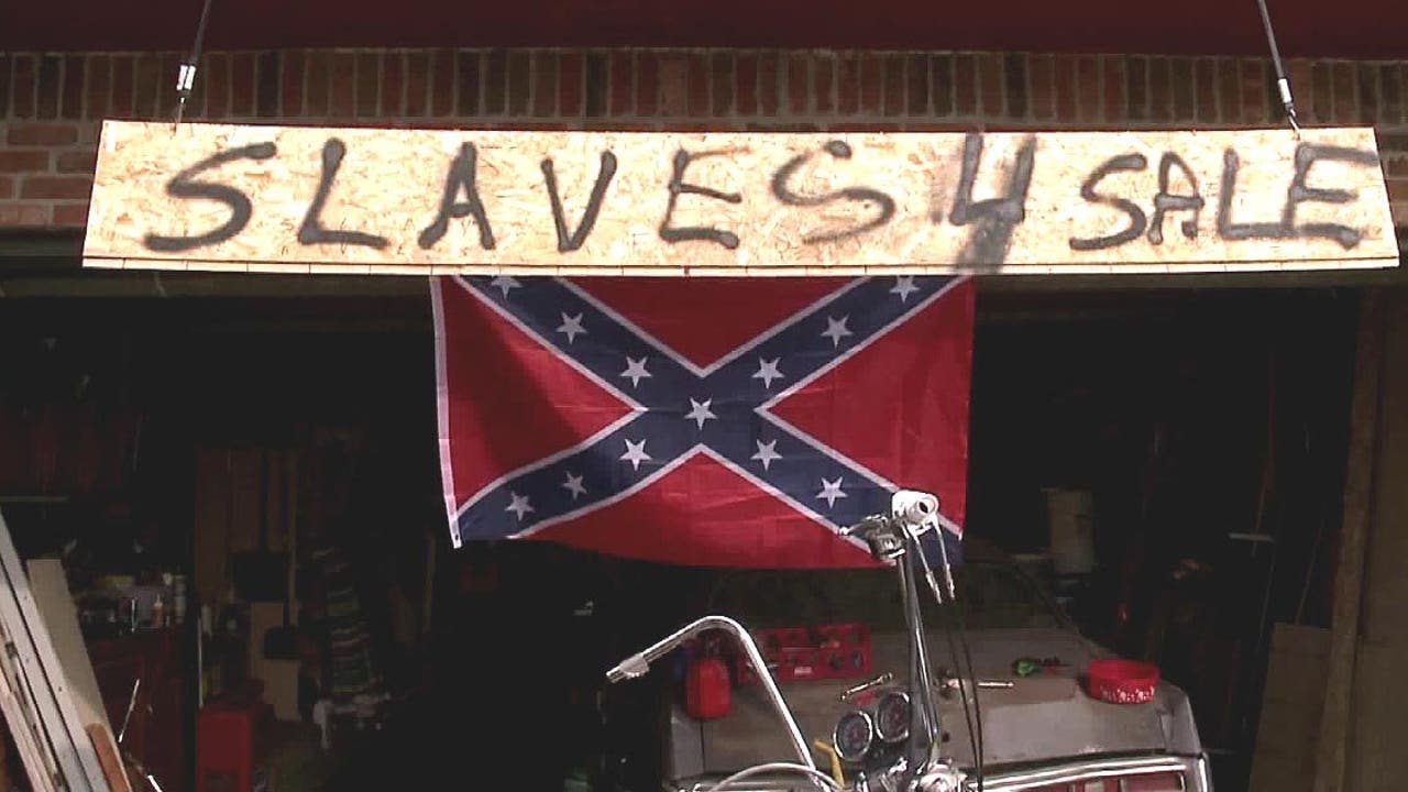 Sign advertising 'Slaves 4 Sale' rocks Missouri neighborhood