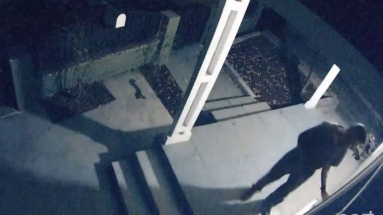 Creepy Surveillance Footage Catches Man Following Couple Peering In