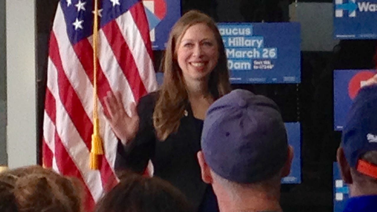 Chelesa Clinton Stumps For Mom In Tacoma