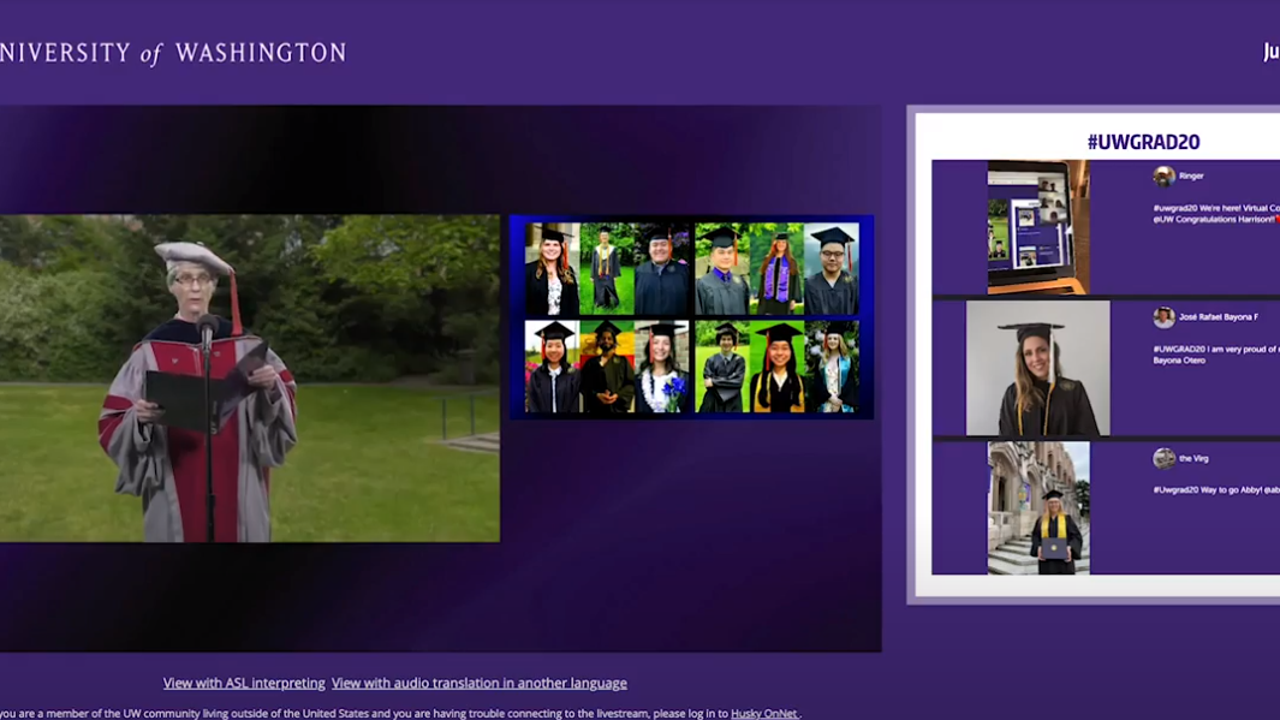 UW holds first online graduation commencement ceremony in 159-year ...