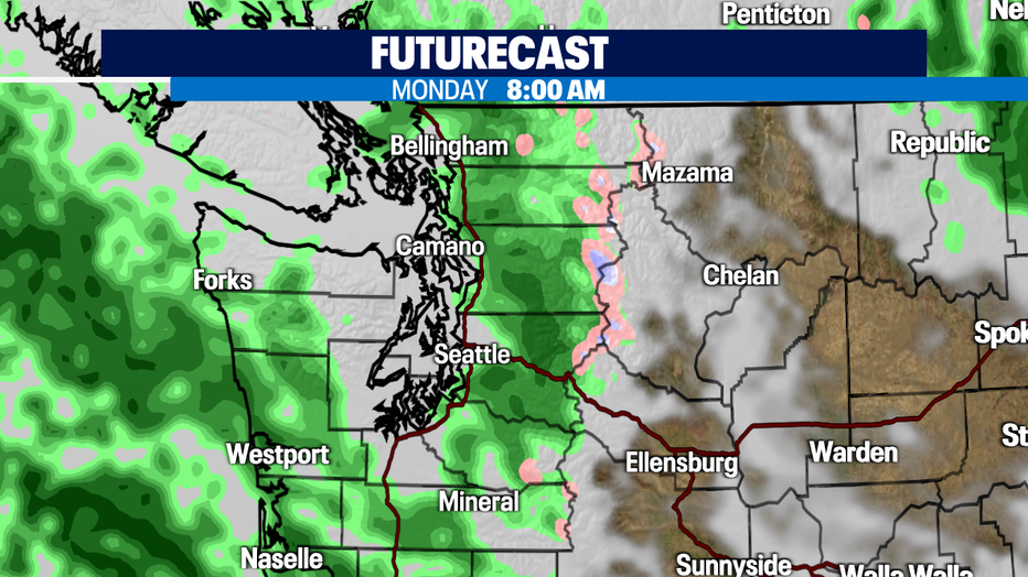 Cool, cloudy, drizzly Sunday and soggy Monday | FOX 13 Seattle