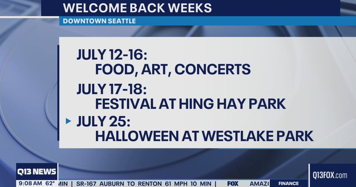 Welcome Back Weeks: enjoy music, food and art in downtown Seattle | FOX ...