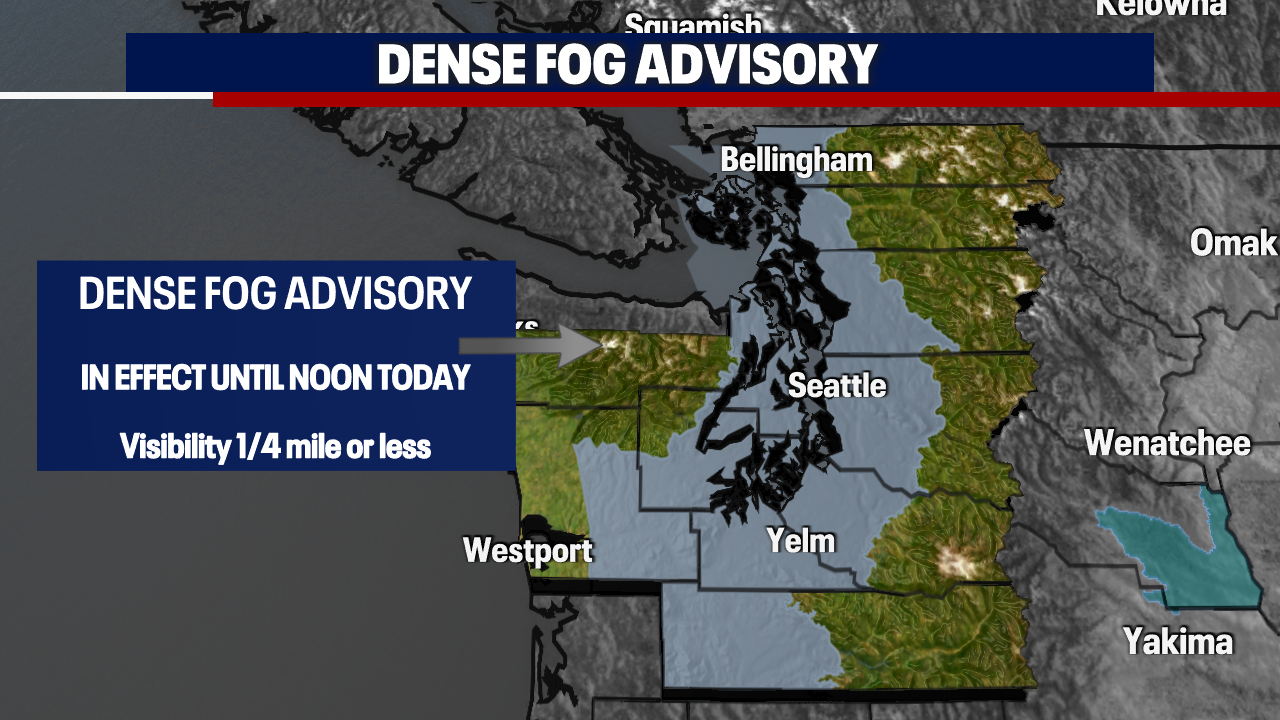 Another foggy start to Wednesday and Thursday | FOX 13 Seattle