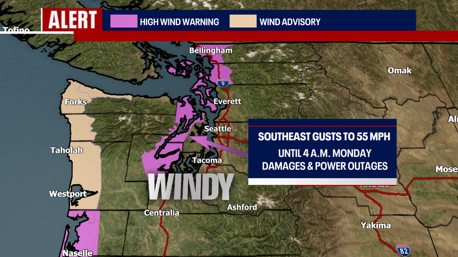 Weather Alert Day: Gusty winds, heavy rain and dangerous pass travel ...
