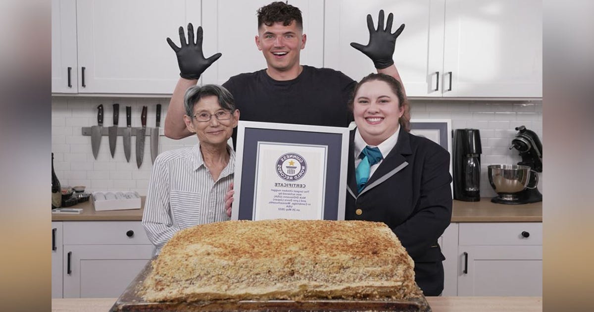 World's largest chicken nugget weighing 46 pounds sets Guinness record ...