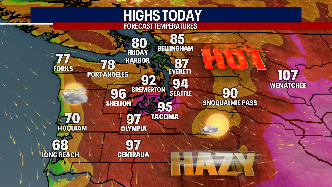 Seattle weather: Scorching through Sunday with relief by Monday | FOX ...