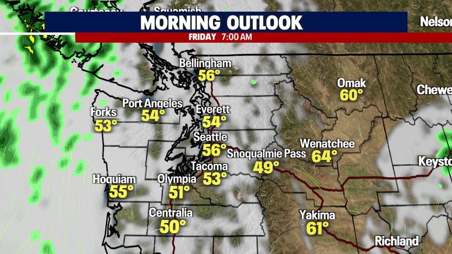 Seattle weather: Cool down on the way for the weekend with a chance for ...