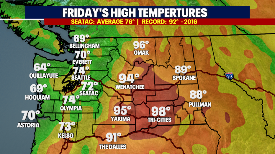 Seattle weather: Cool Saturday with warmer temps Sunday into next week ...