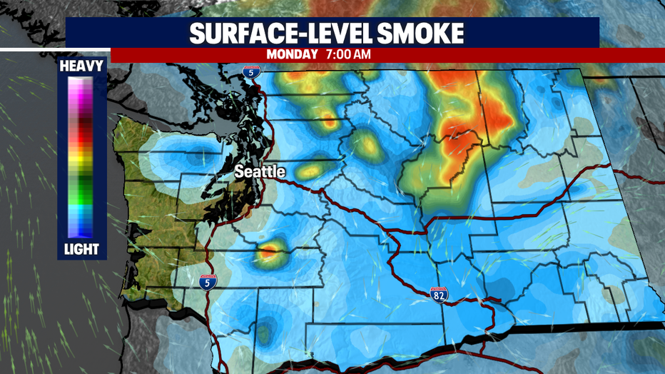 Seattle weather: Smoky Sunday ahead with improving air Monday | FOX 13 Seattle
