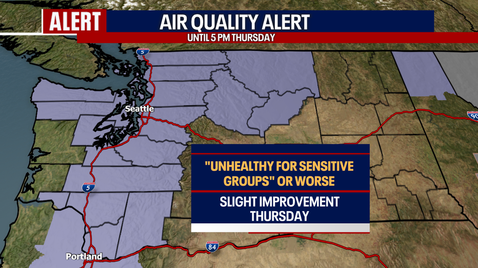 Seattle weather: Smoky skies until rain returns Friday | FOX 13 Seattle