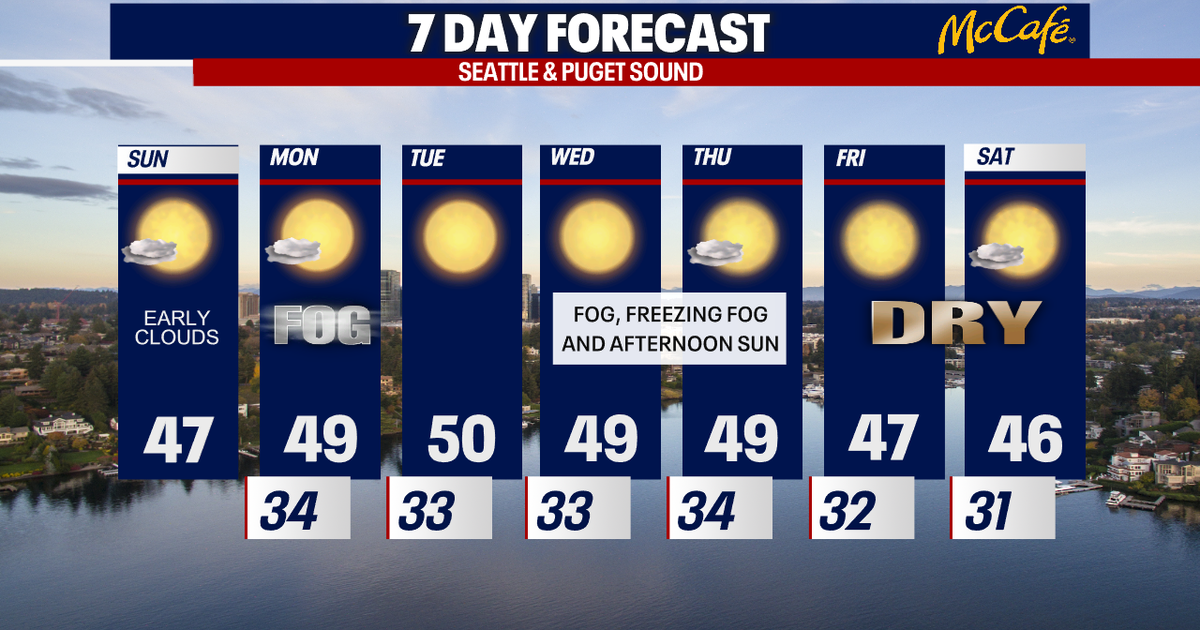 Seattle weather: Freezing fog and crisp afternoon sunshine ahead | FOX ...