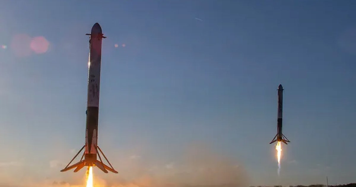 SpaceX targets Saturday for Falcon Heavy launch, landing during triple ...