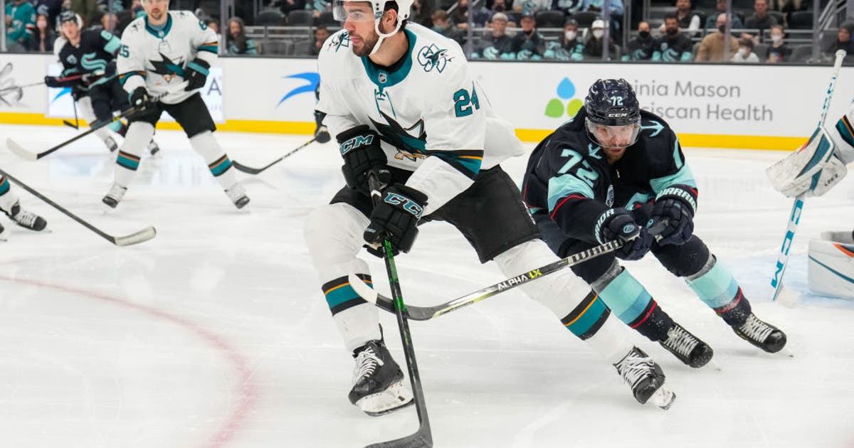 Kraken acquire defenseman Jaycob Megna from Sharks | FOX 13 Seattle