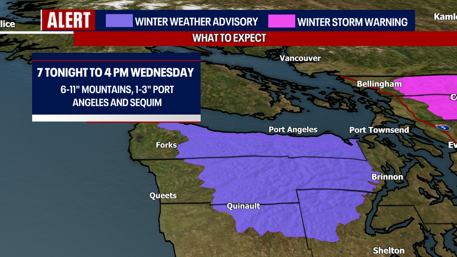 Seattle weather: Mountain snow Tuesday, lowland flurries on Wednesday ...