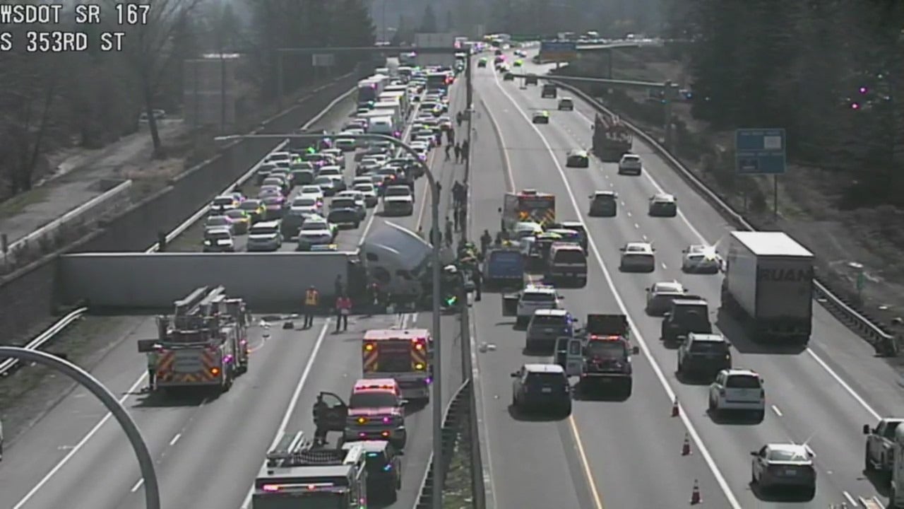 Semi Truck Driver Arrested On Suspicion Of Dui After Rollover Blocks