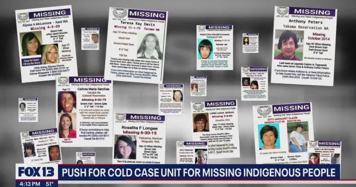 Washington creates missing Indigenous people cold case unit | FOX 13 ...