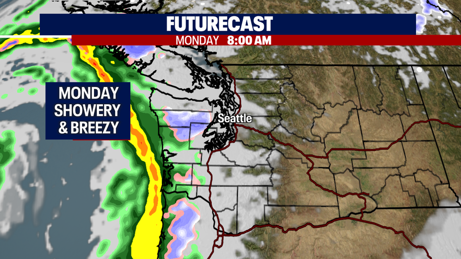 Wet & windy Sunday with active weather into next week | FOX 13 Seattle
