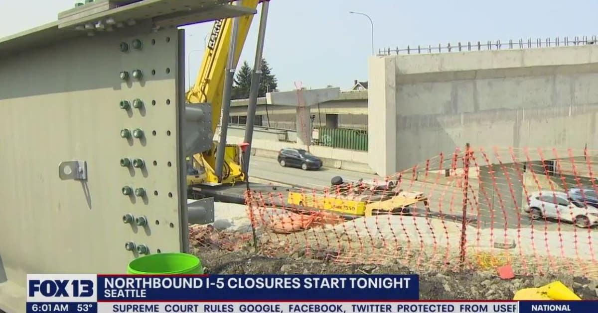 WSDOT: Northbound I-5 closures in Seattle begin May 19 through the ...