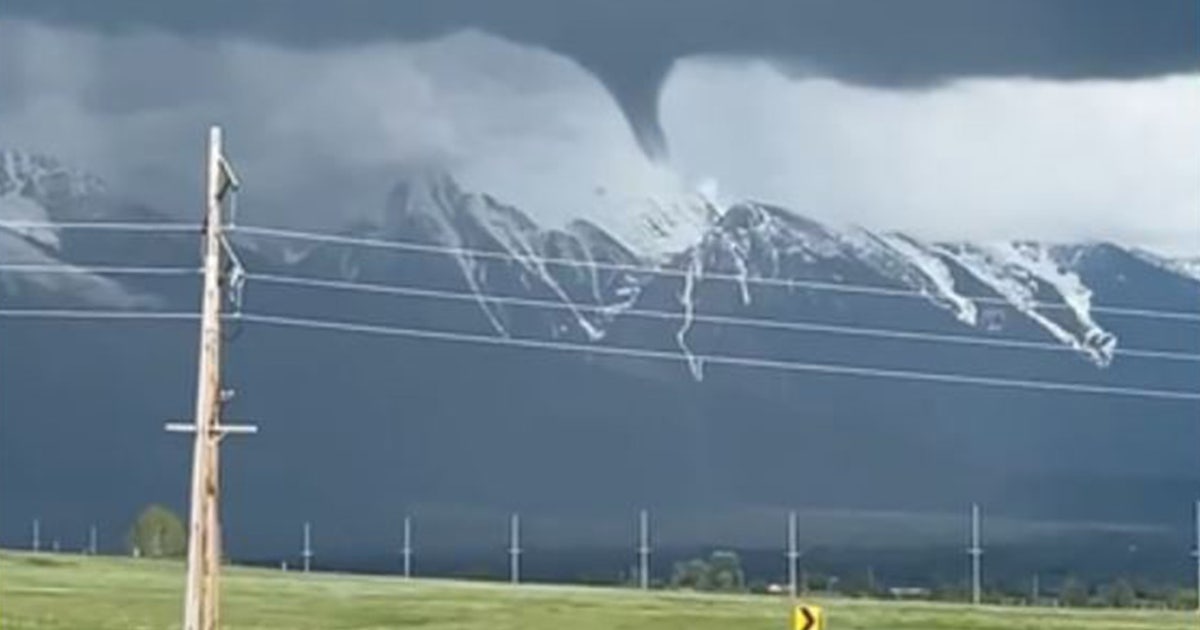 Watch: Rare funnel cloud hovers over Montana mountains | FOX 13 Seattle