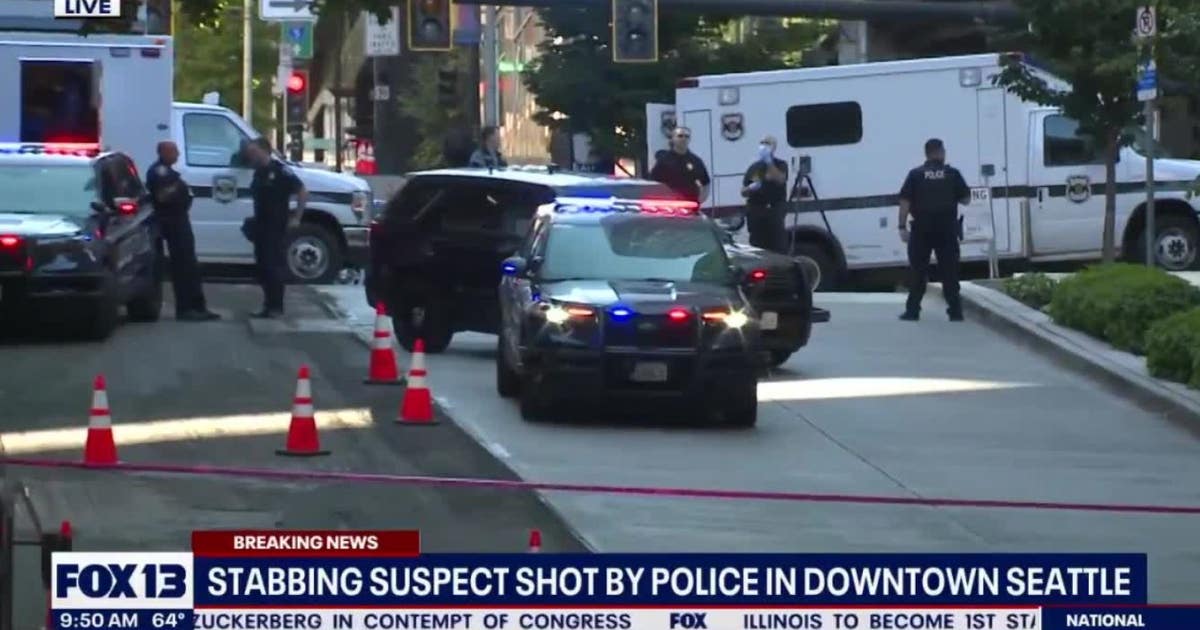 SPD: Police shoot stabbing suspect in Downtown Seattle, investigation ...