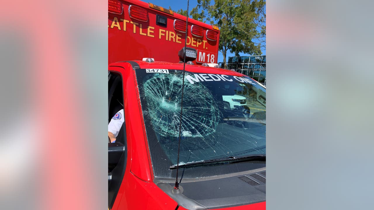 Man Arrested For Allegedly Throwing Brick At Seattle Fd Medic Truck Responding To Call Fox 13