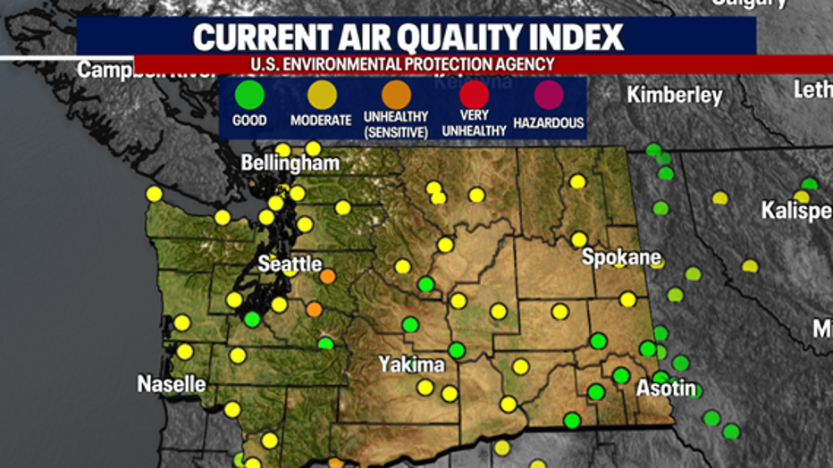 Seattle Weather: Smoky Sunday with clearing into Monday