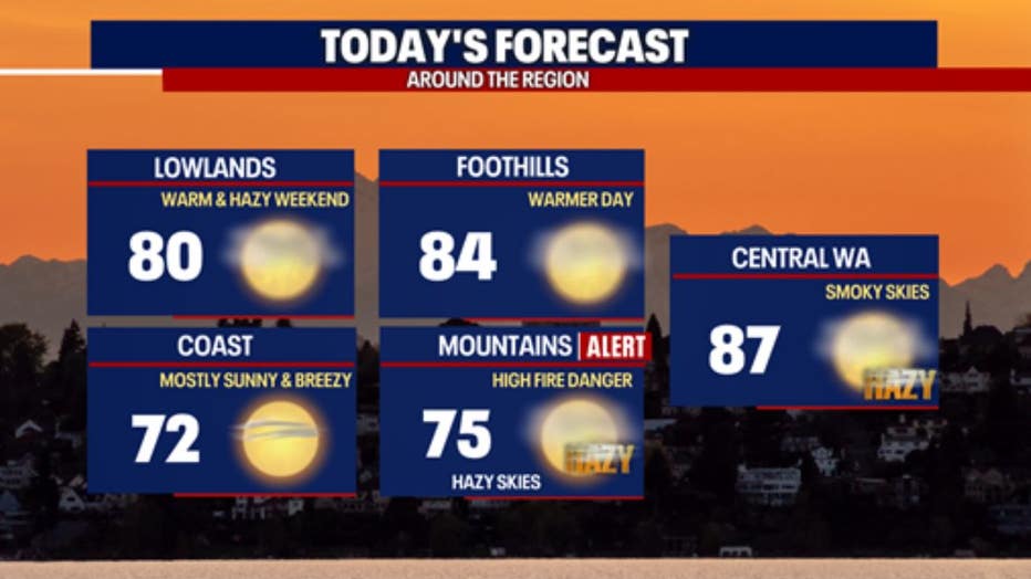 Seattle weather: Air quality at risk & high fire danger this weekend ...
