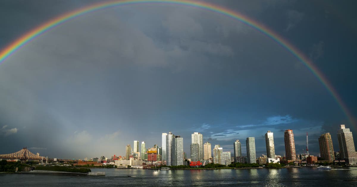 Hope arises: Rainbow graces New York City sky on 22nd anniversary of ...