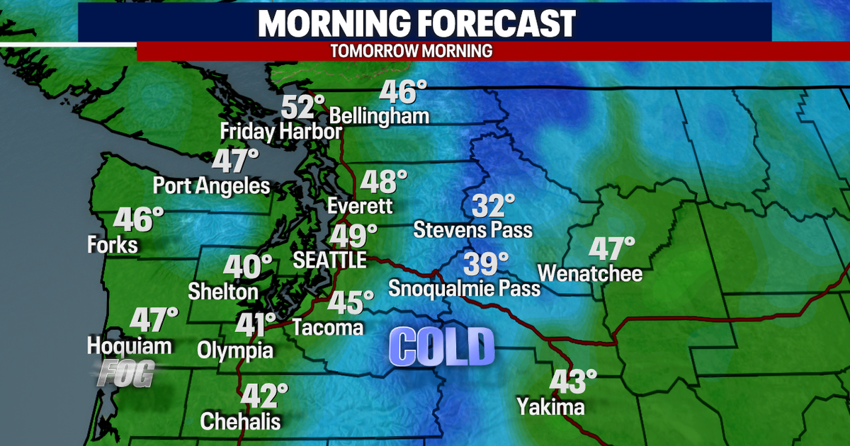 Thursday Forecast Chilly Start To The Day Fox 13 Seattle 1107