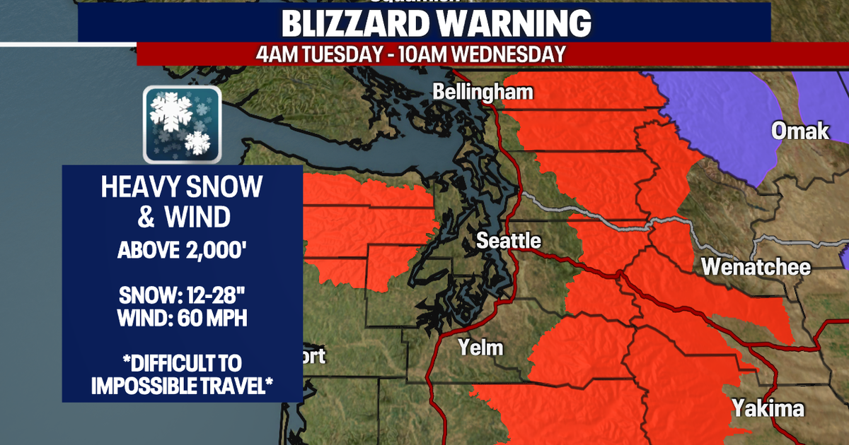 Blizzard Warning for the mountains, strong wind in the lowlands Tuesday ...