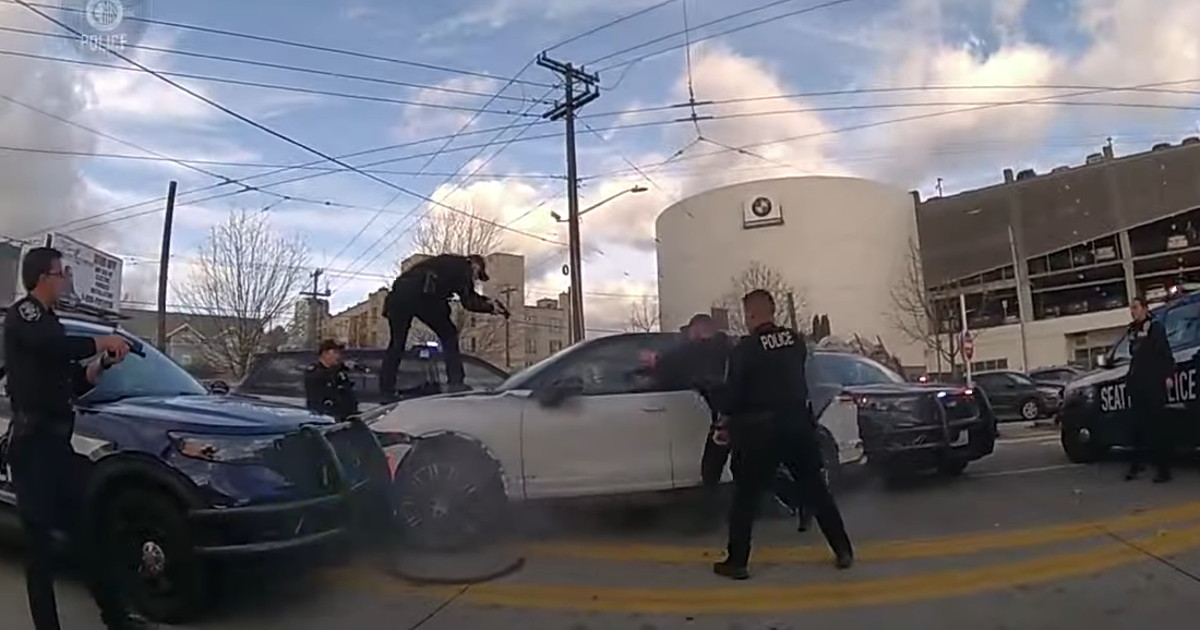 NEW VIDEO: Seattle police pursuit of drive-by shooting suspect ends in ...