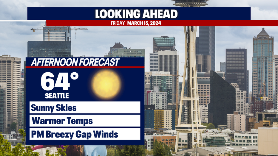 Seattle Weather: First 60's of the year, sunny & warm Friday | FOX 13 ...