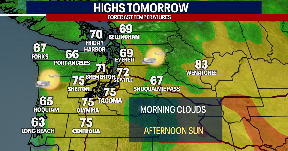 Seattle Weather: Morning clouds to sunbreaks and 70s Friday | FOX 13 ...