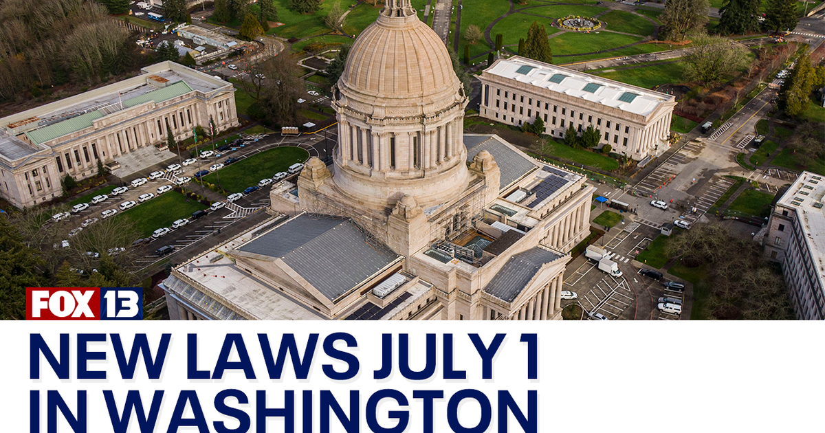 These new Washington laws go into effect July 1 | FOX 13 Seattle