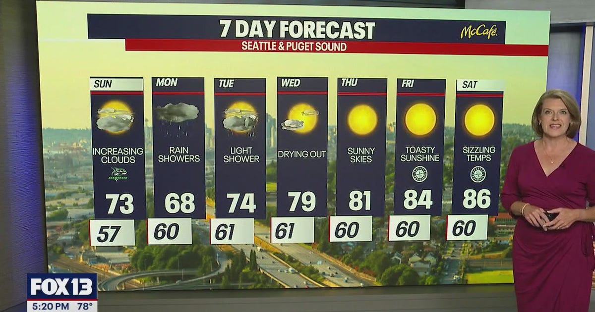 Seattle weather: Haze on horizon, summer temps soon return | FOX 13 Seattle