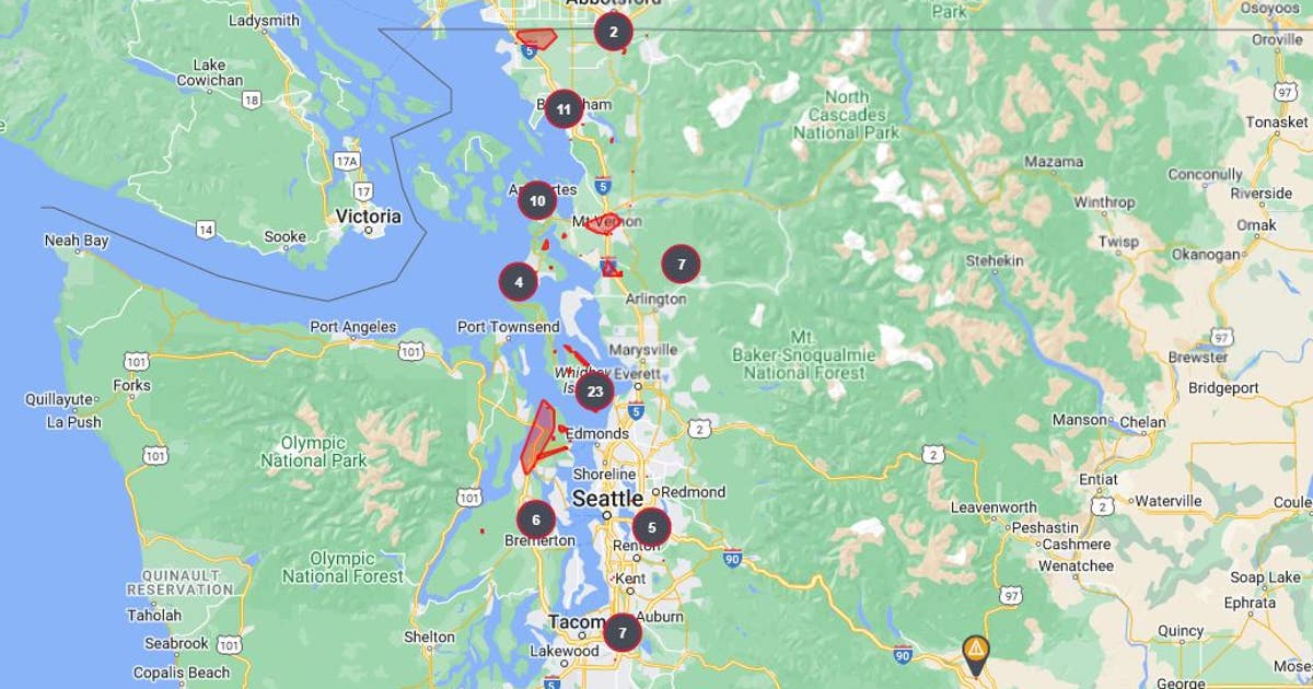 Power outages pop up as atmospheric river, high wind move in | FOX 13 ...