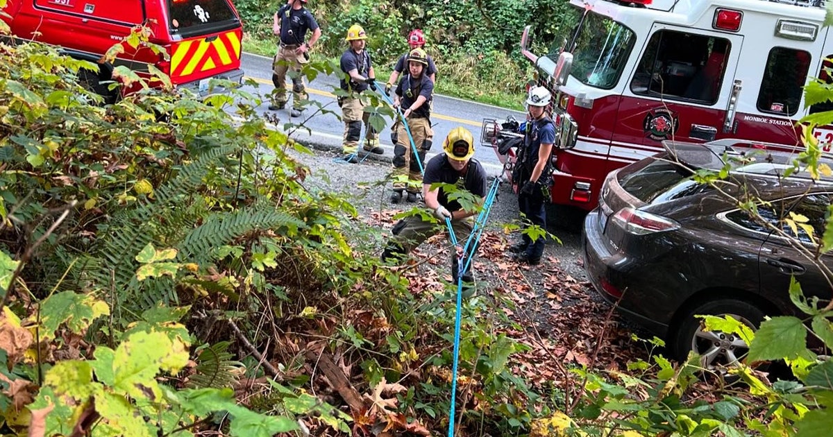 Person rescued from edge of 80-foot cliff in Snohomish Co. | FOX 13 Seattle
