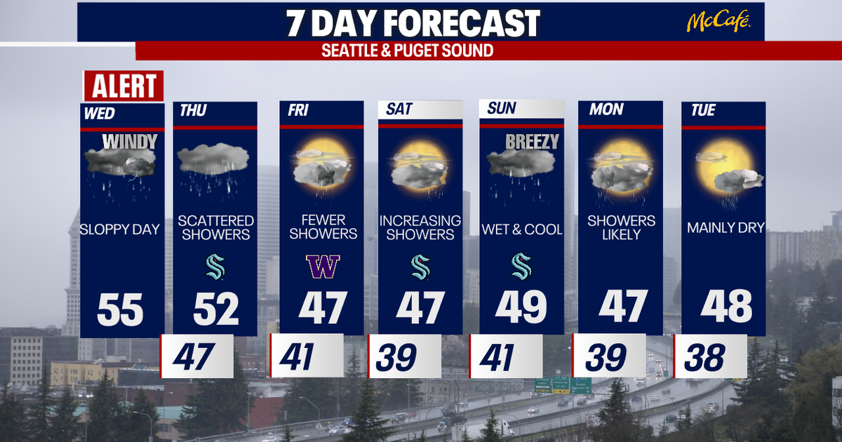 Gusty, soggy and gray weather predicted in Seattle on Wednesday | FOX ...
