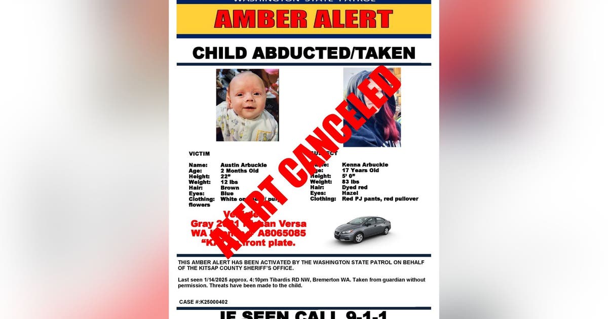 AMBER Alert canceled for Bremerton child abduction | FOX 13 Seattle